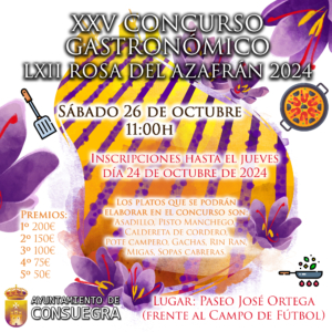 LXII Fiesta Rosa del Azafrán 2024. PROGRAMACIÓN - Ayuntamiento de Consuegra